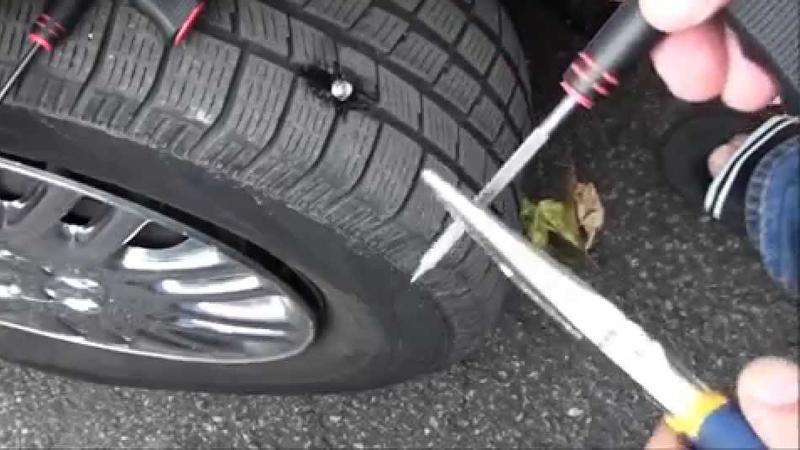 Pneumatico bucato da un chiodo? Ecco una soluzione per ripararlo