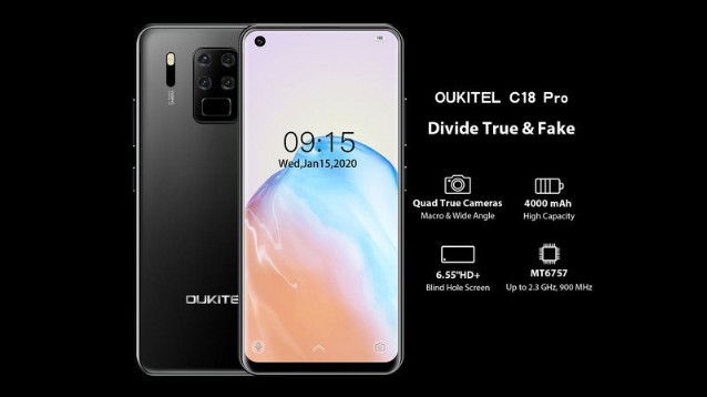 Oukitel C18 Pro: in offerta lancio il low cost moderno e con multicamera
