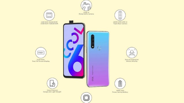 Cool 6: da Coolpad l'entry level con selfiecamera pop-up