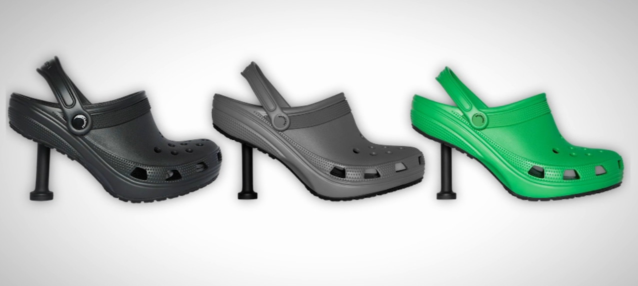Arrivano le Crocs con il tacco firmate Balenciaga, il web si scatena