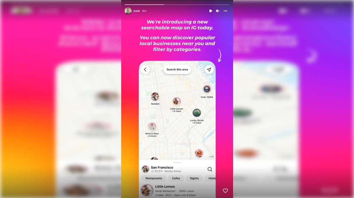 Instagram sfida Google Maps tramite le mappe dinamiche con filtri di ...