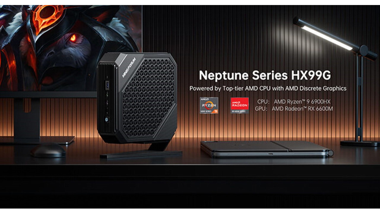 Neptune HX99G: ufficiale il nuovo miniPC Minisforum con AMD Ryzen 9 6900HX
