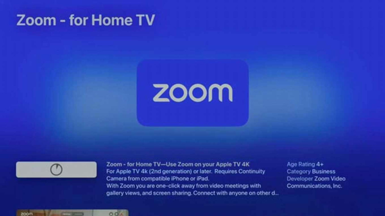 Zoom su Apple TV 4K: videoconferenze sul grande schermo