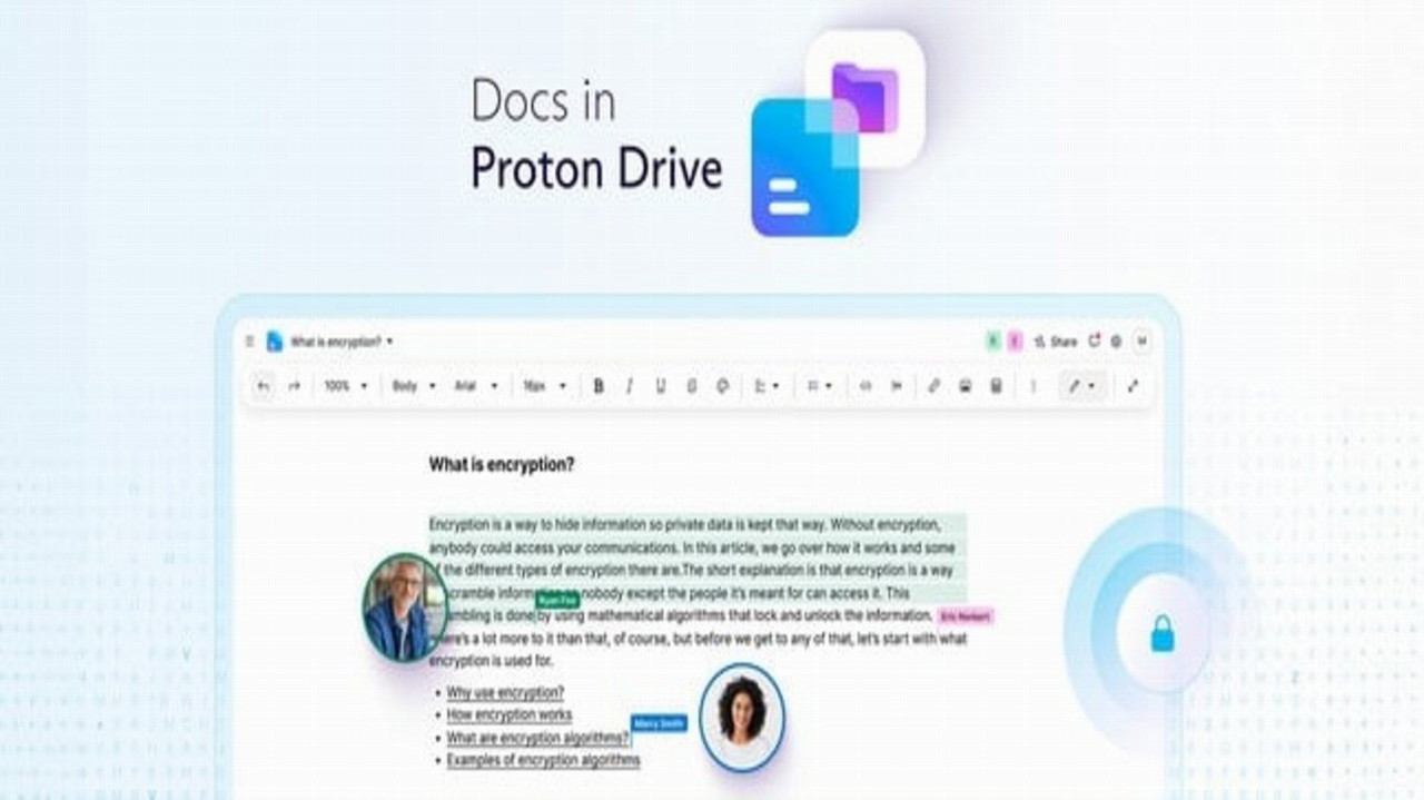 Proton Docs: l'editor sicuro e criptato per documenti in cloud