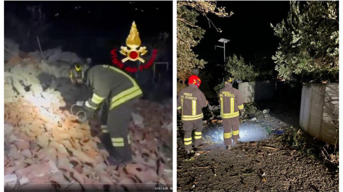 Città Sant'Angelo: deflagra e crolla una villetta di due piani