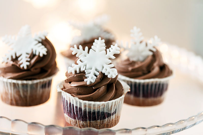 Snowflake Cupcakes - Fidelity Cucina