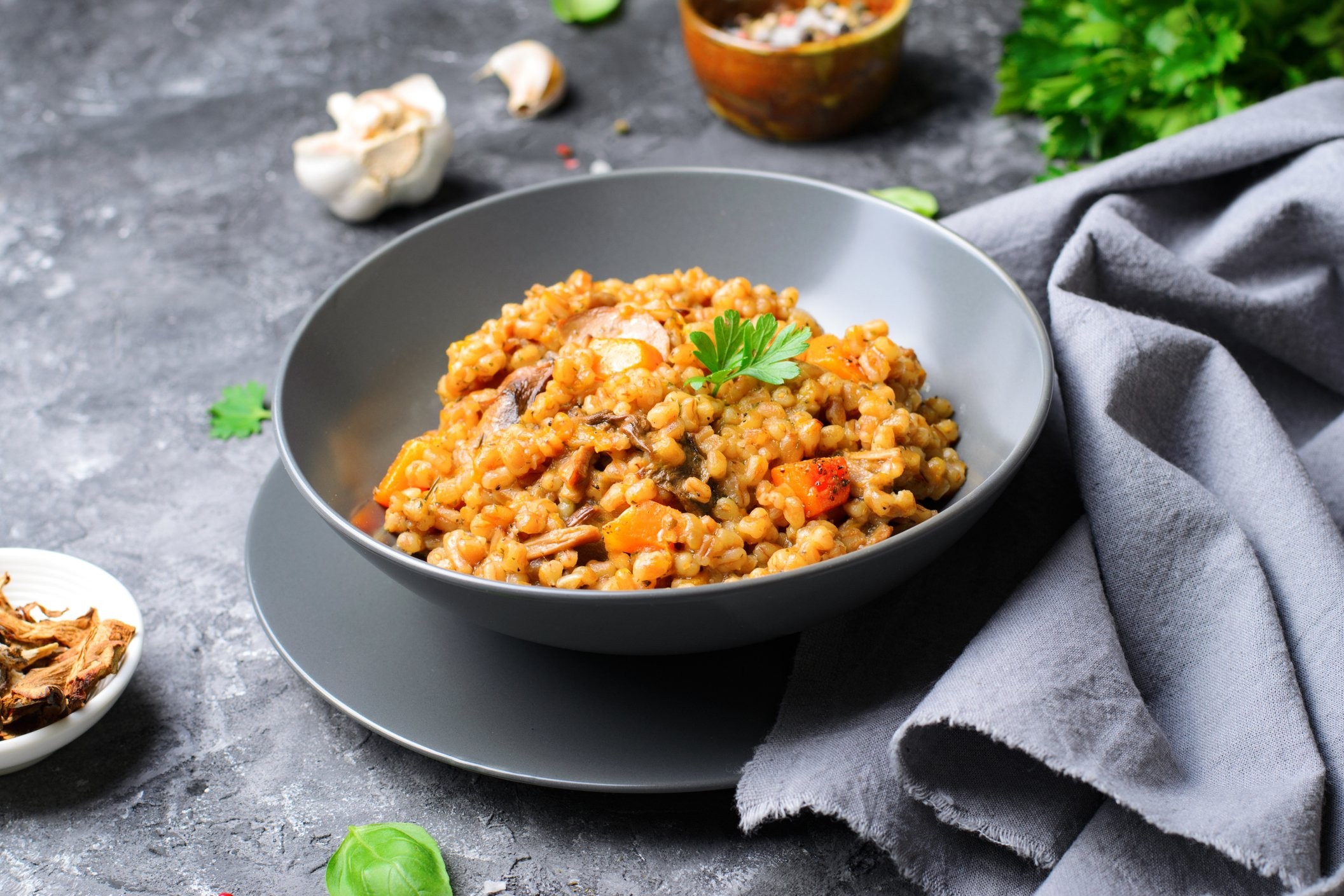 "Farrotto" con funghi e zucca - Fidelity Cucina