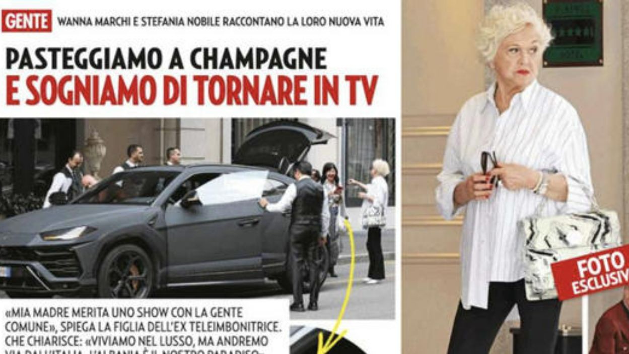 Wanna Marchi e la figlia: "Viviamo un sogno con Lamborghini e champagne"