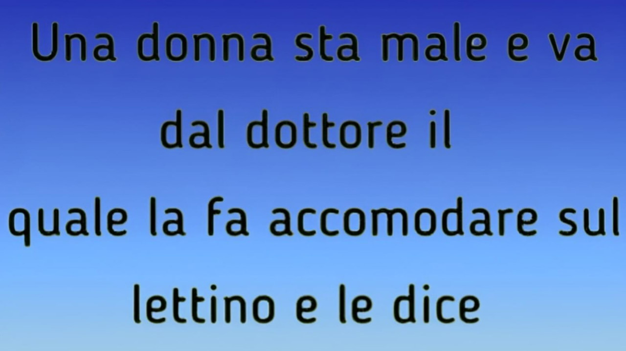 Una donna va dal dottore ed accade l'impensabile