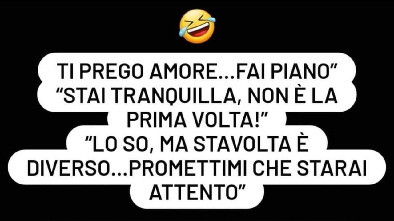 “Ti prego amore fai piano”. Lo strano discorso tra due ragazzi “Ti prego amore fai piano”. Lo strano discorso tra due ragazzi